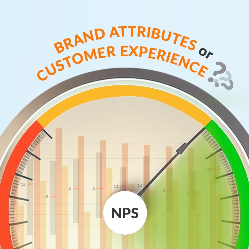 Which is more important for good NPS ratings – brand attributes or Cx?