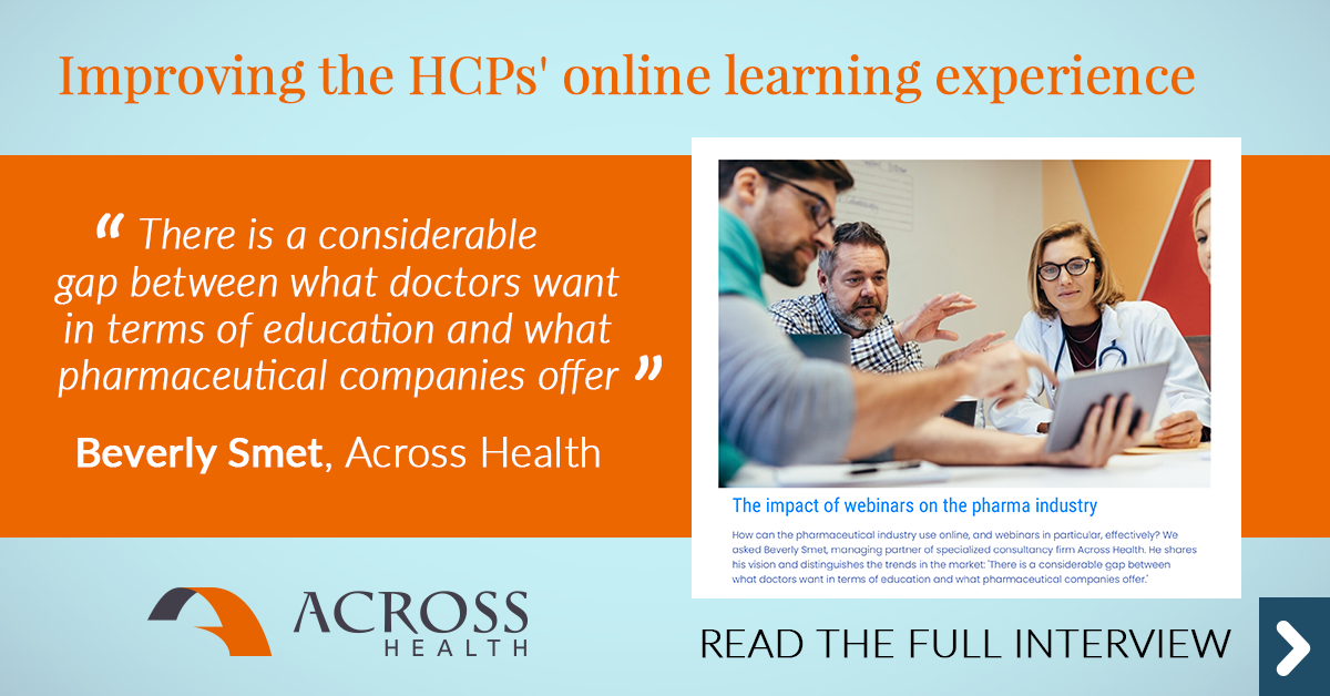 Improving the HCPs' online learning experience